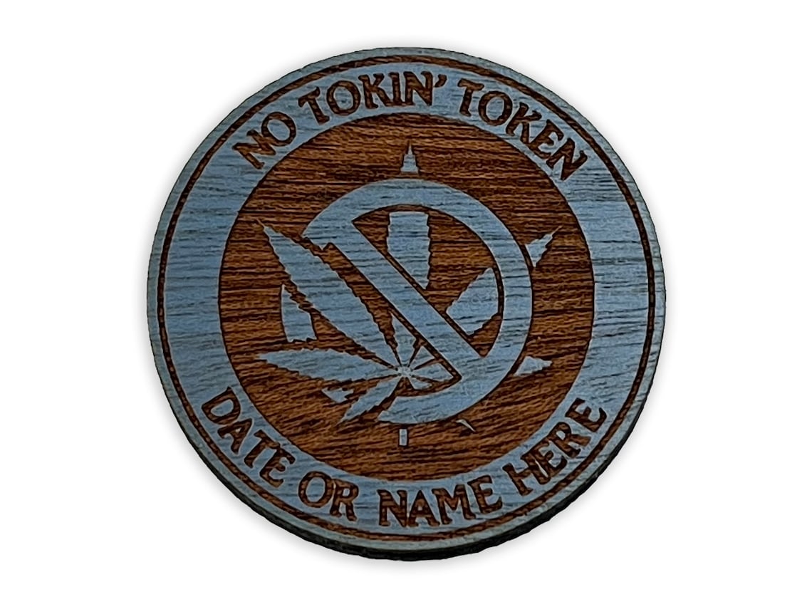 Personalized Marijuana Anonymous Medallion | No Tokin' Token MA, NA, AA ...