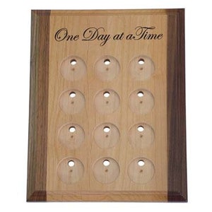 One Day at a Time Recovery Medallion Holder 12 Step Coin - Etsy