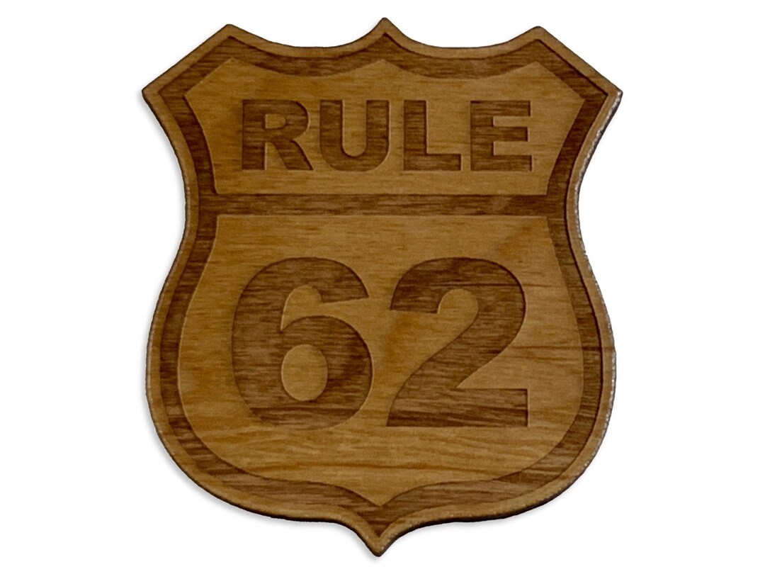 Rule 62 Magnet 12 Step Recovery Slogan Refrigerator Magnets Natural ...