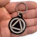 AA Symbol Key Tag, Alcoholics Anonymous Anodized Aluminum Key Chain ...