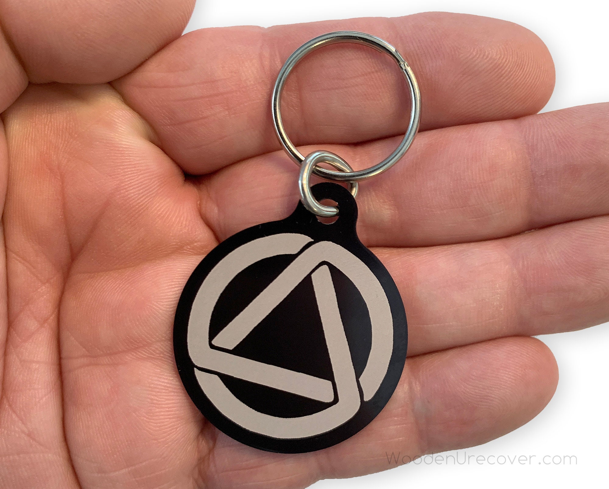 AA Symbol Key Tag Alcoholics Anonymous Anodized Aluminum Key | Etsy
