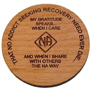 Narcotics Anonymous No Matter What Chip, NA Recovery Slogan Medallions ...