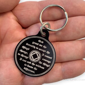 NA Key Tag, Narcotics Anonymous Anodized Aluminum Key Chain, Laser ...