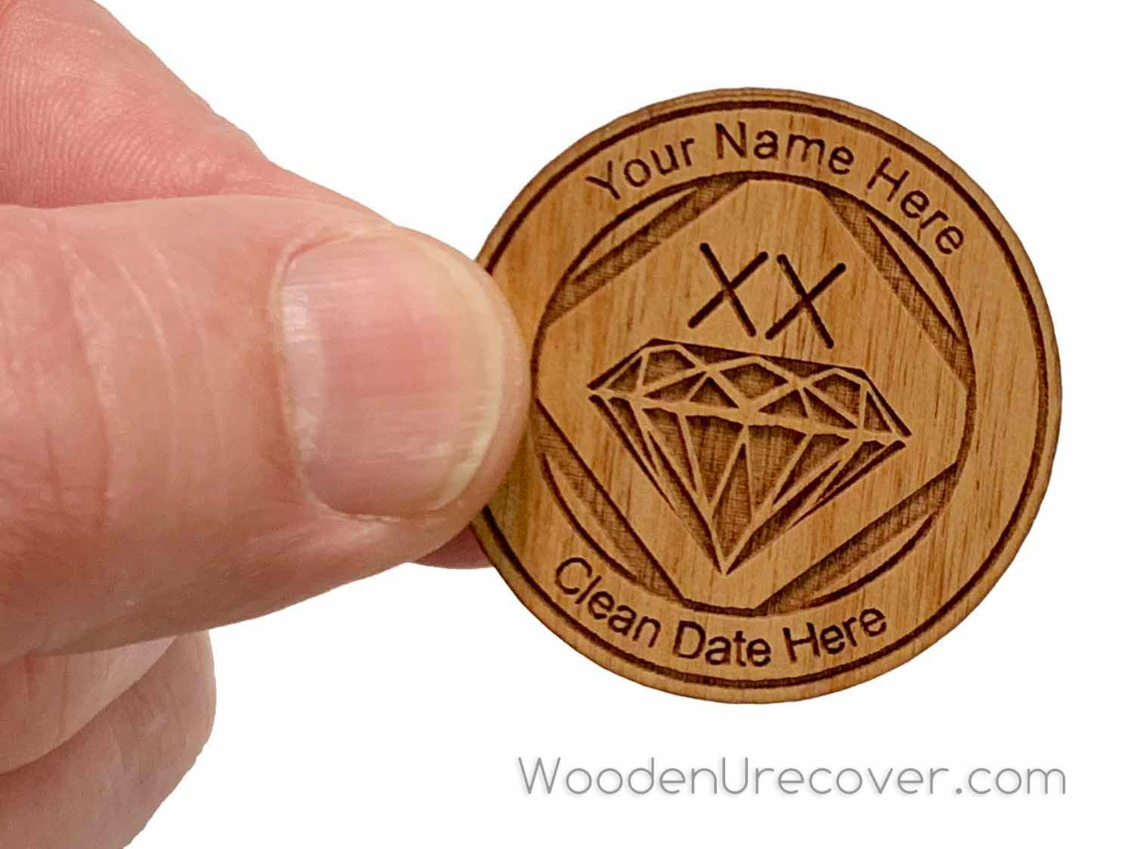 Wooden Narcotics Anonymous Birthday Key Fob NA Anniversary | Etsy