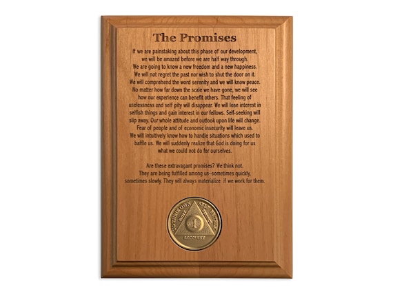 AA Medallion Holder Display Plaque the Promises of | Etsy