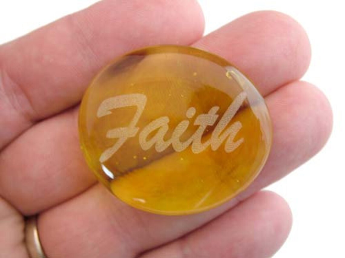 Word Stones Laser Engraved Etched Glass Gems for Wedding - Etsy