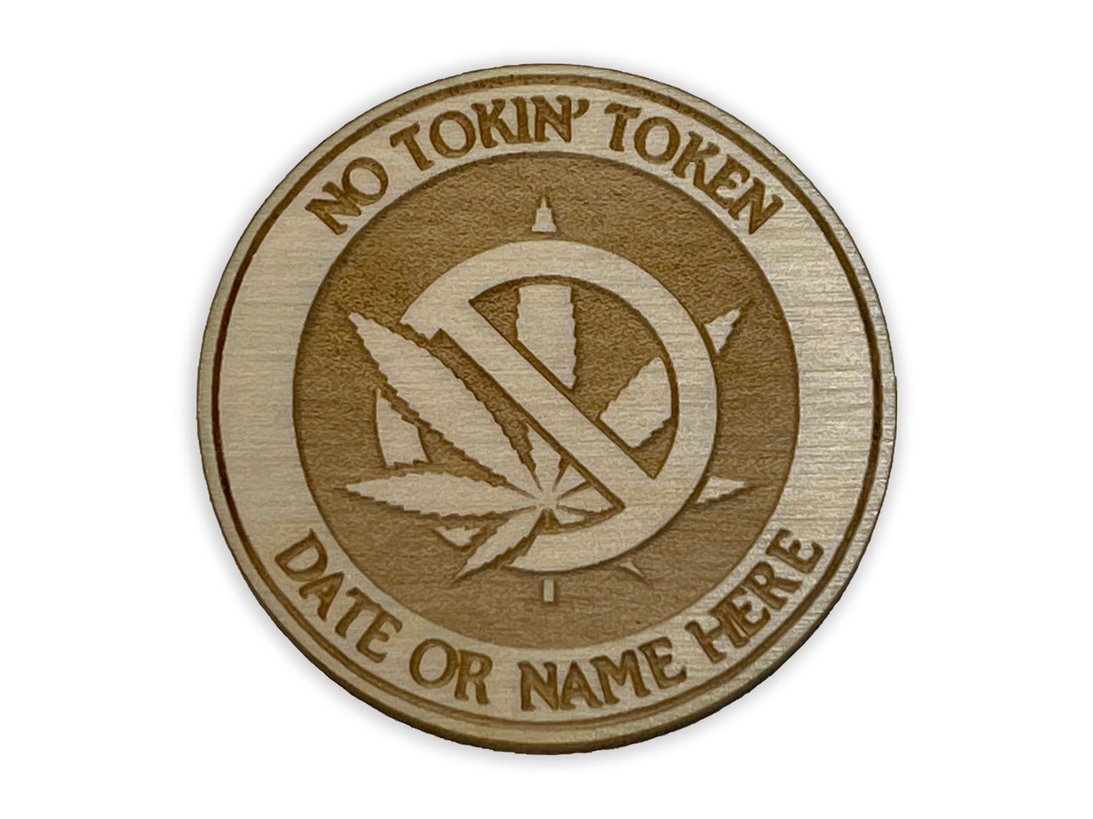 Personalized Marijuana Anonymous Medallion | No Tokin' Token MA, NA, AA ...