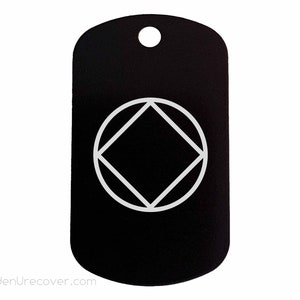 NA Birthday Dog Tag, Narcotics Anonymous Dog Tag With Serenity Prayer ...