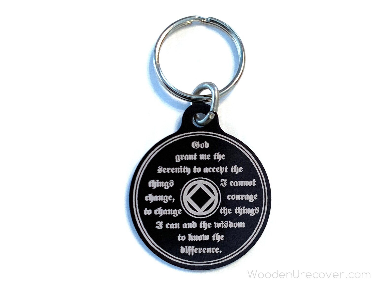 NA Key Tag, Narcotics Anonymous Anodized Aluminum Key Chain, Laser ...