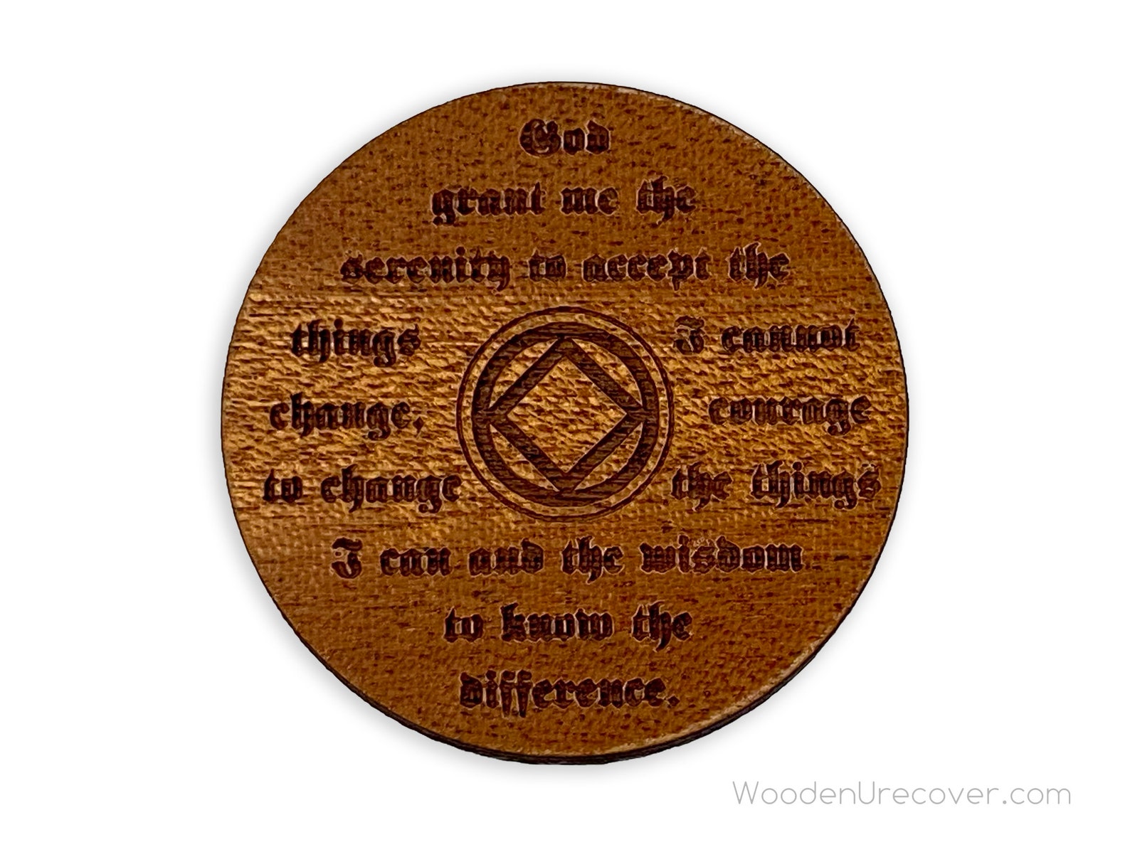 NA Wooden Medallion Narcotics Anonymous Anniversary Token | Etsy