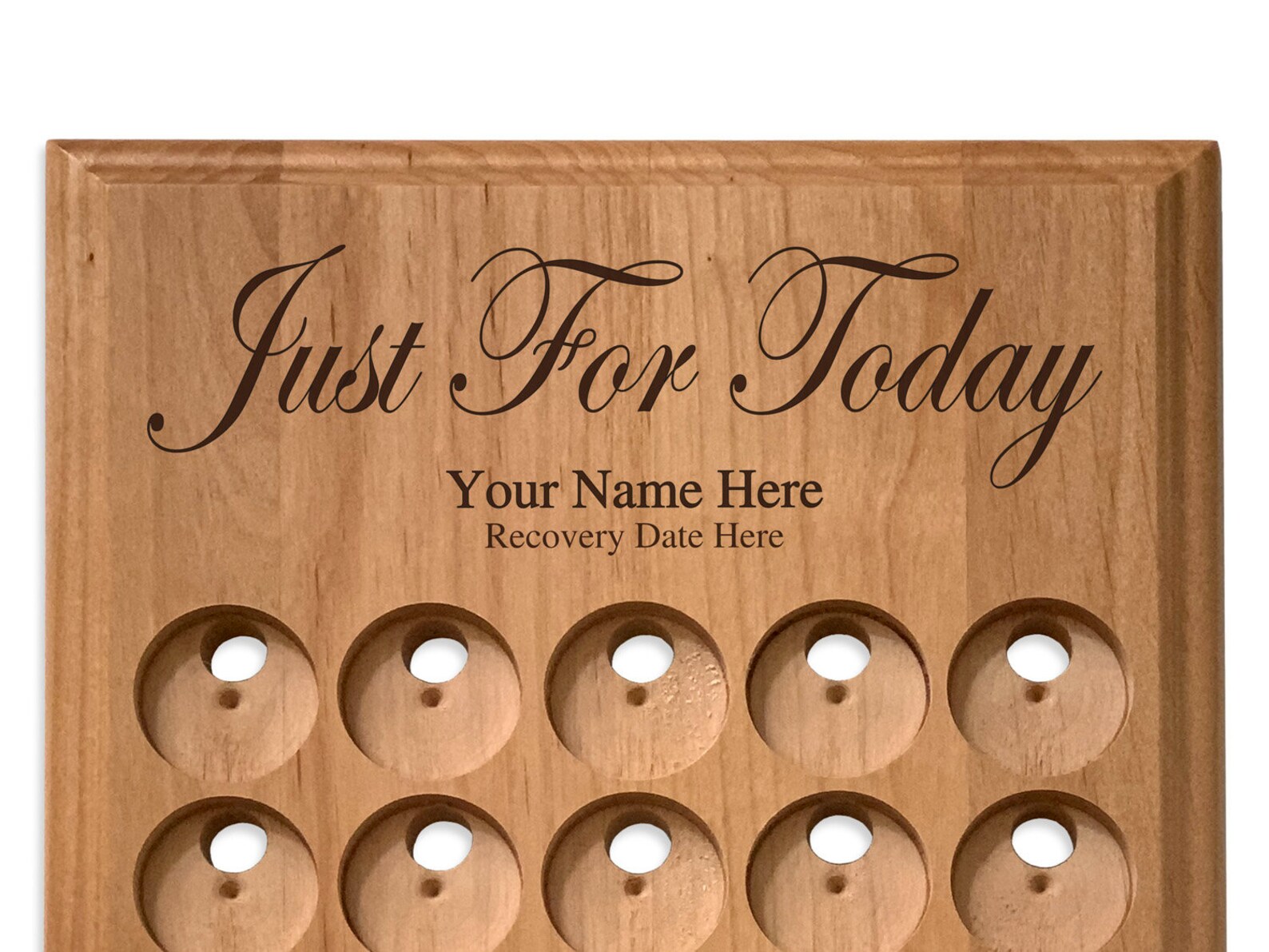 Recovery Token Display 25 Coin Holder Personalized W/just for | Etsy