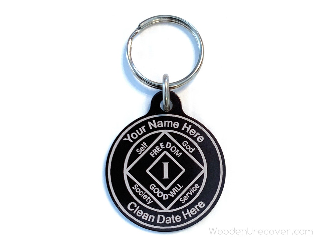 Personalized NA Anniversary Key Tag, Anodized Aluminum Narcotics ...