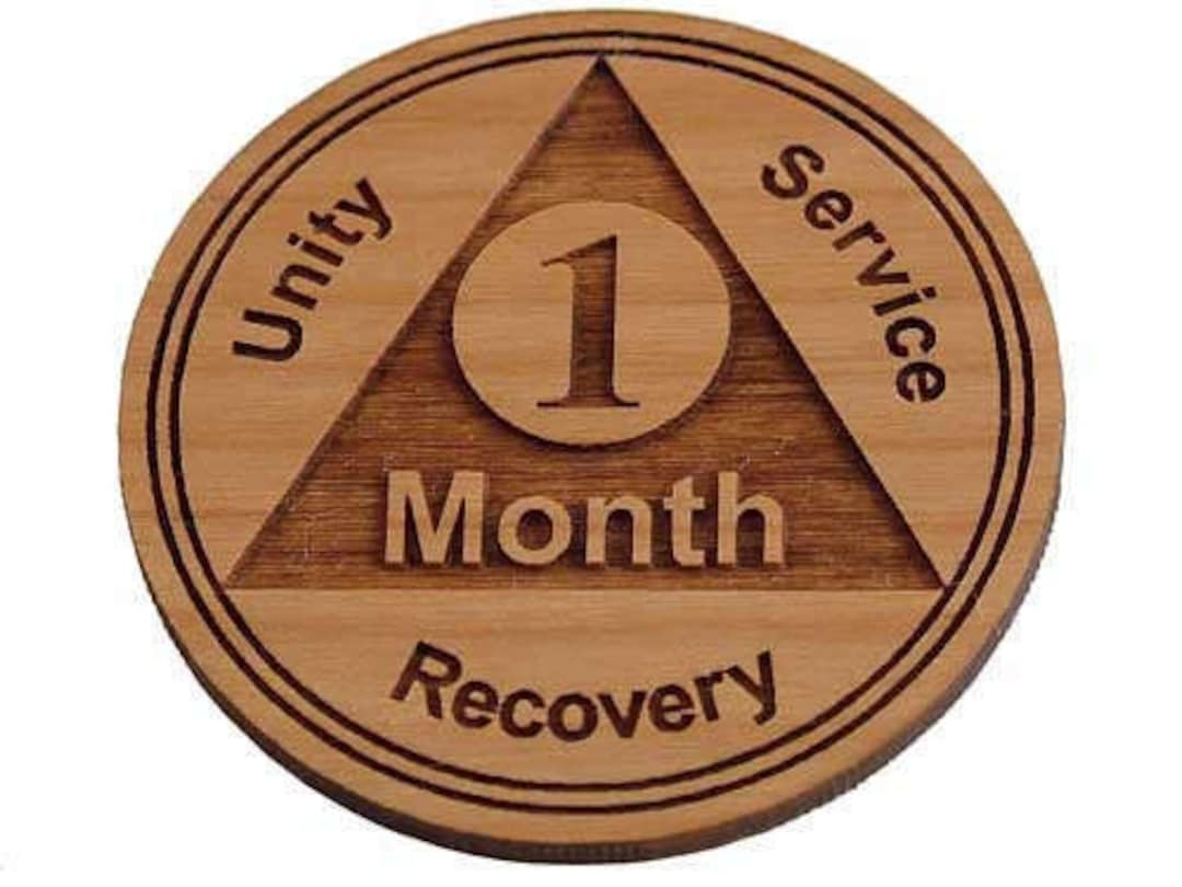 AA Month Anniversary Tokens, Alcoholics Anonymous Sobriety Coins ...