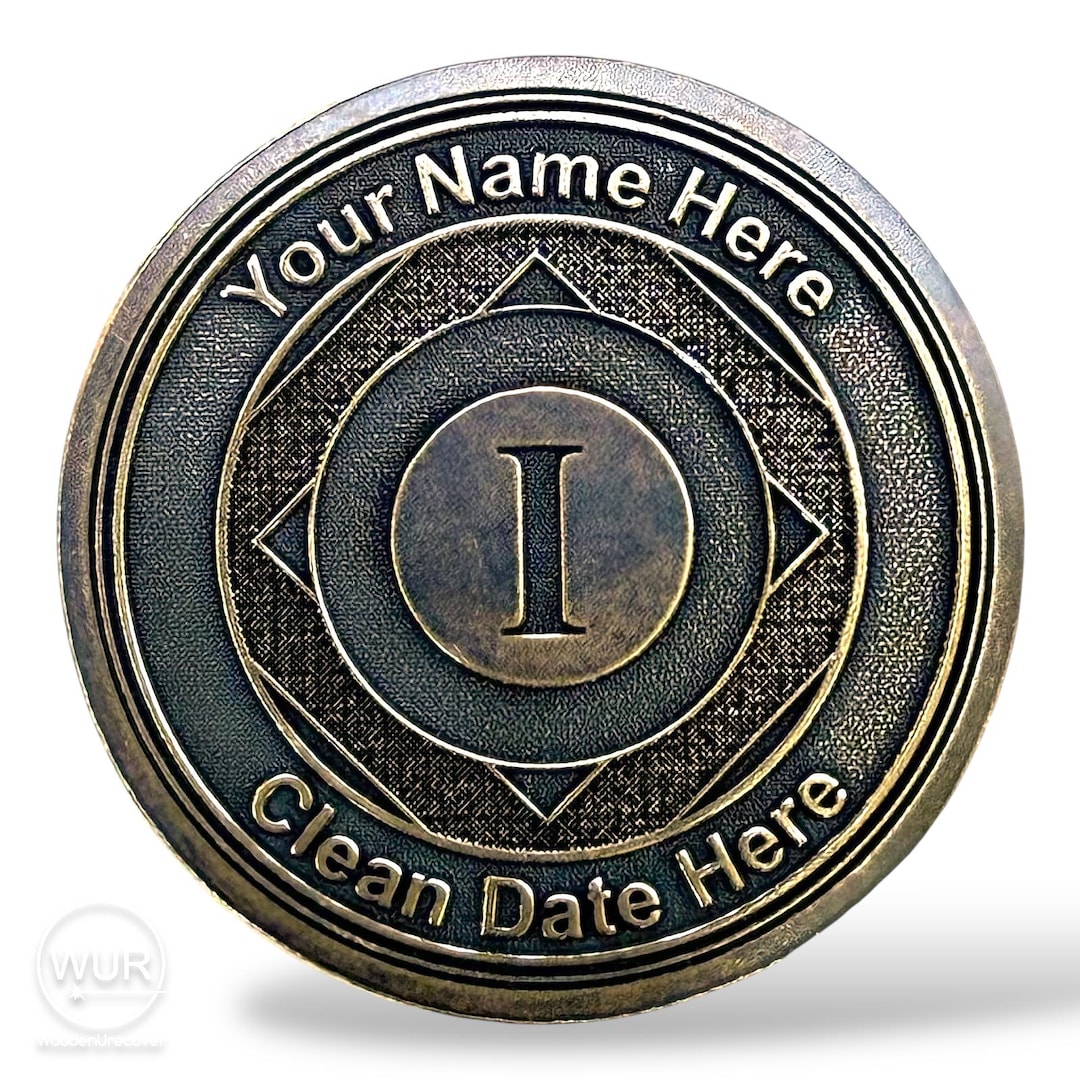 Personalized NA Medallion | Solid Brass Narcotics Anonymous Coin | Your ...