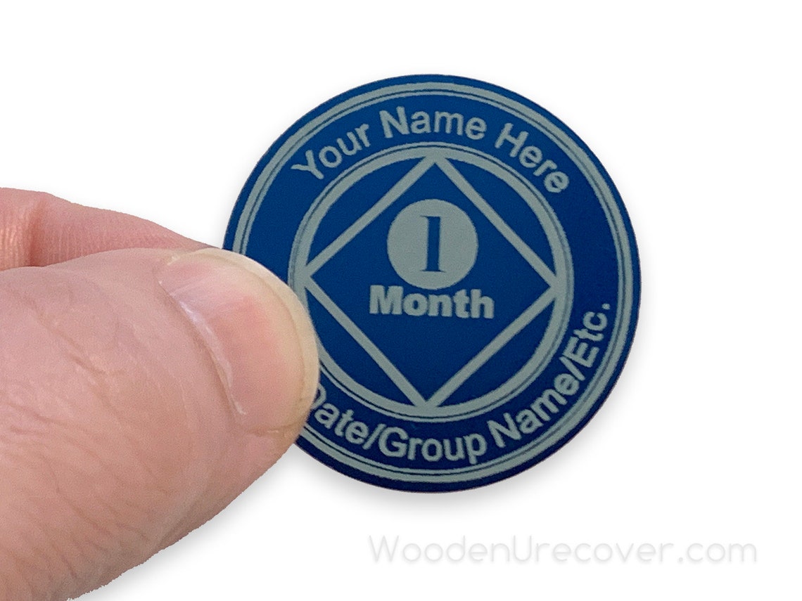 Personalized NA Month Anniversary Token Narcotics Anonymous - Etsy