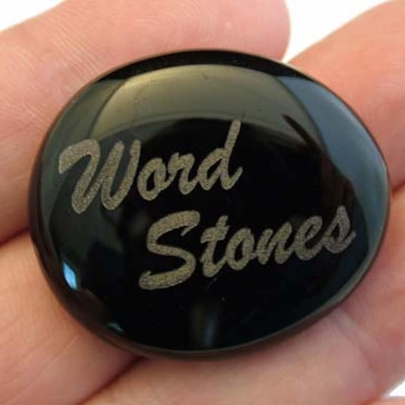 Stones With Etched Word - Etsy