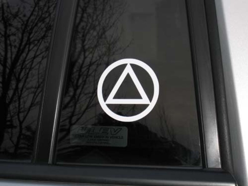 AA Circle & Triangle Vinyl Decal Vehicle Lettering for - Etsy