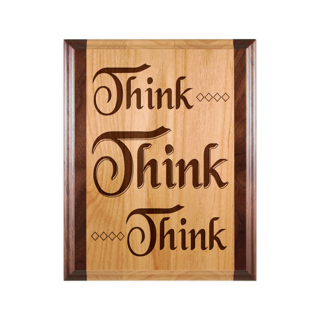 Think Think Think Recovery Slogan Plaques Recovery Quotes - Etsy New ...