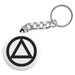 Alcoholics Anonymous Symbol Pinback Button / AA Circle Triangle ...