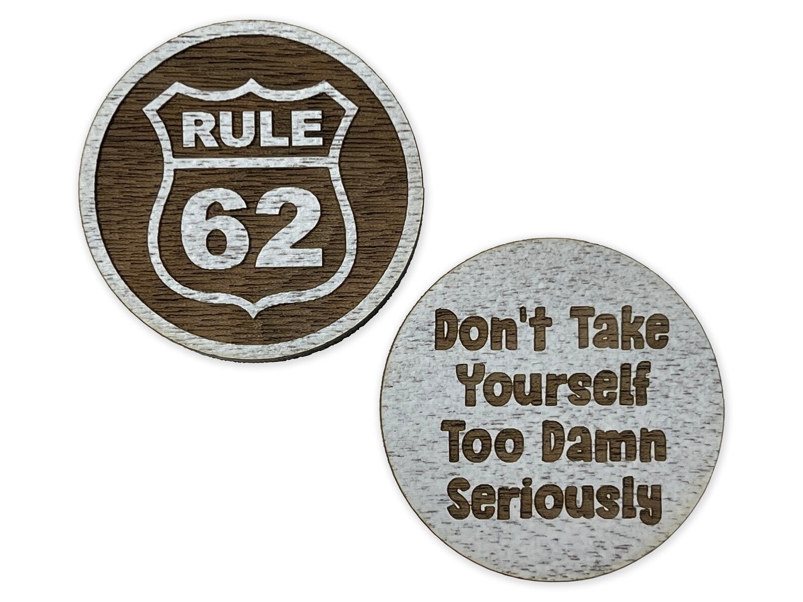 Alcoholics Anonymous Rule 62 Medallion Double Sided AA Token - Etsy