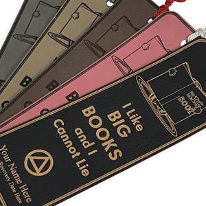 Personalized AA Bookmark - Alcoholics Anonymous "i Like Big Books ...