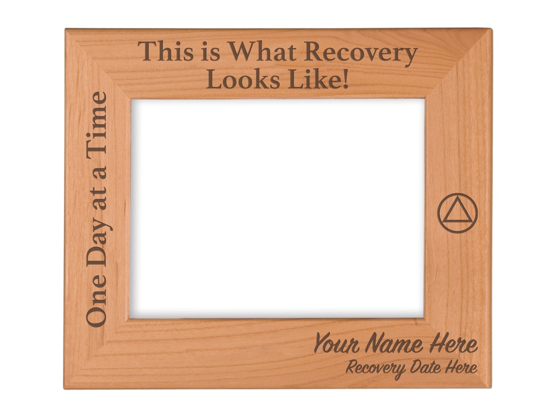 AA Personalized Picture Frame, This is What Recovery Looks Like ...