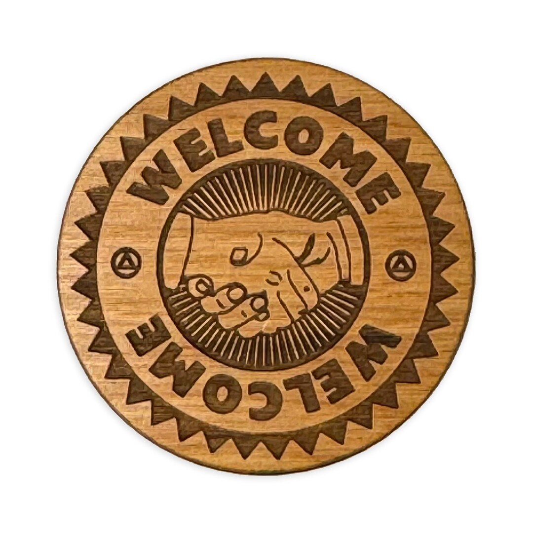 AA Group Welcome Chip | Declaration of Responsibility Laser Engraved ...