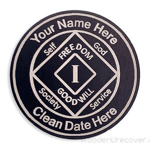 Personalized NA Anniversary Token, Anodized Aluminum Narcotics ...