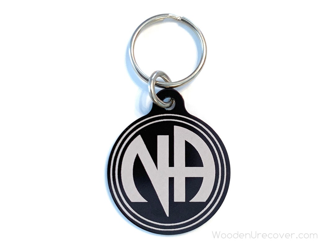 NA Key Tag, Narcotics Anonymous Anodized Aluminum Key Chain, Laser ...