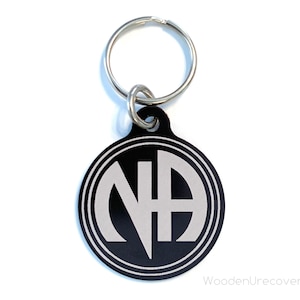 NA Key Tag, Narcotics Anonymous Anodized Aluminum Key Chain, Laser ...