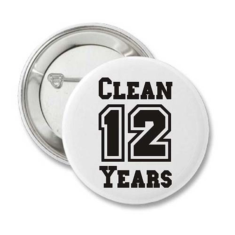 NA Clean Years Pinback Button & Button-style Keychains | Narcotics ...