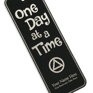 Personalized AA Bookmark - Alcoholics Anonymous Big Book Book-marks ...
