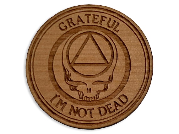 AA grateful I'm Not Dead Token Alcoholics | Etsy UK