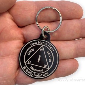 Personalized AA Anniversary Custom Keychain, Anodized Aluminum ...