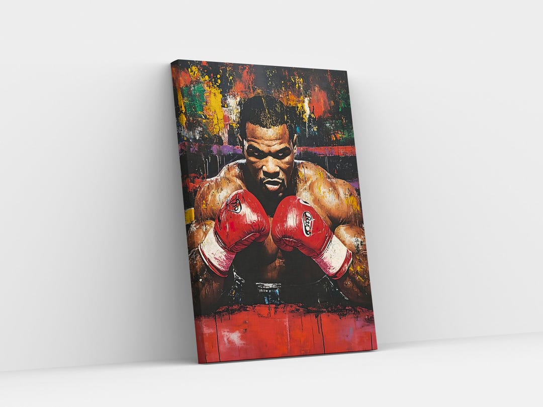 Mike Tyson Boxing Poster, Sports Wall Art, Boxing Legend, Iconic Decor ...