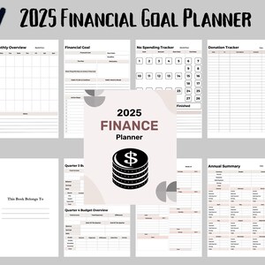 Editable 2025 Financial Goal Planner, Personalized Planning Tools ...