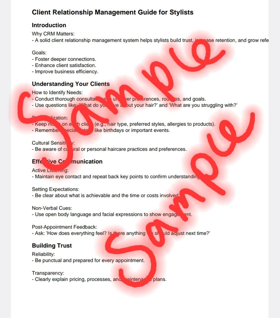 Client Relationship Management Guide - Etsy