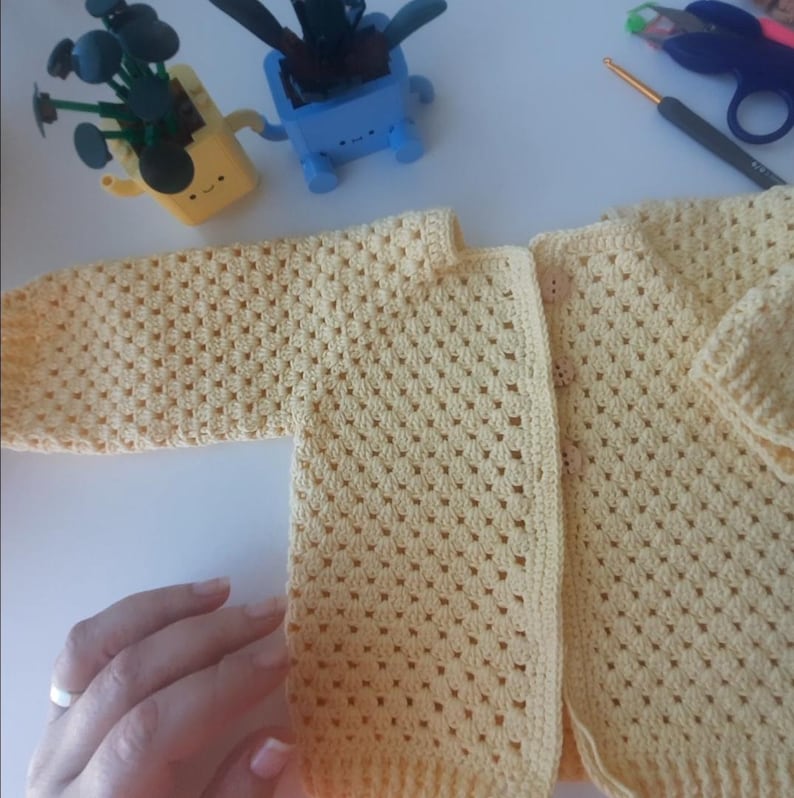 Baby Cardigan Crochet Pattern Pdf+video Tutorial | 4 Styles in 1 ...