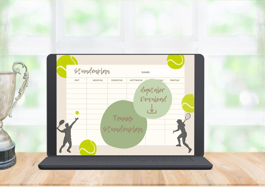 Timetable to Print, Tennis, PDF, Sport, Planner, Direct Print - Etsy