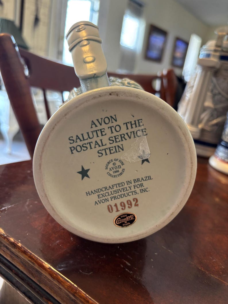 Vintage Beer Stein . Salute to Postal Service. (avon) - Etsy