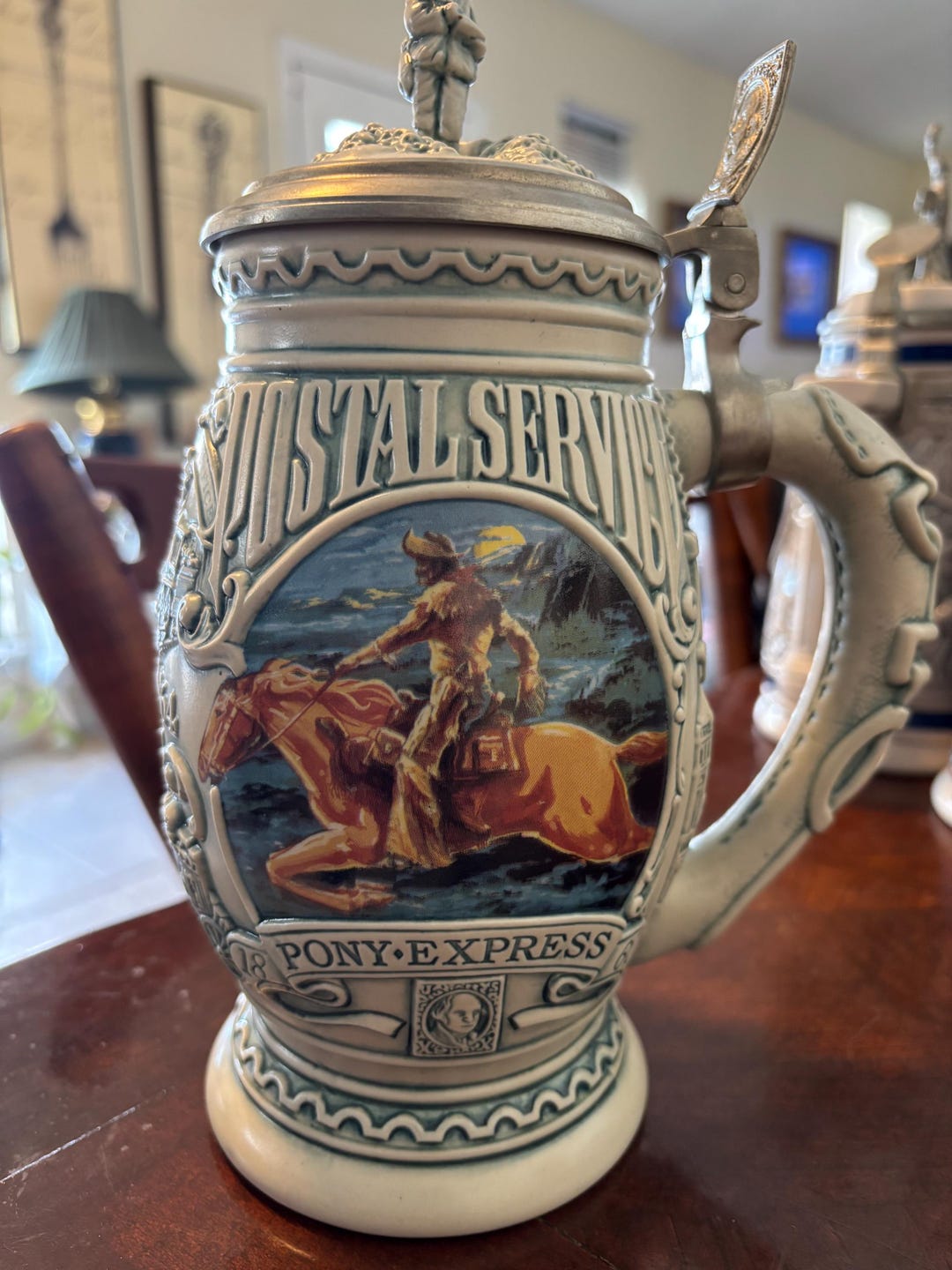 Vintage Beer Stein . Salute to Postal Service. (avon) - Etsy