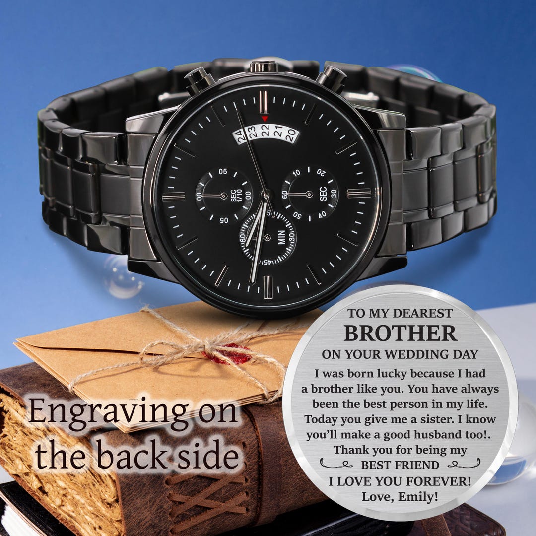 To My Brother on Your Wedding Day| Brother Wedding Gift for Brother ...