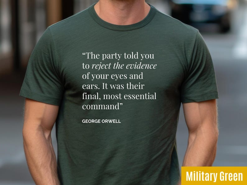 George Orwell Quote T-shirt, 1984, Freedom & Surveillance - Etsy