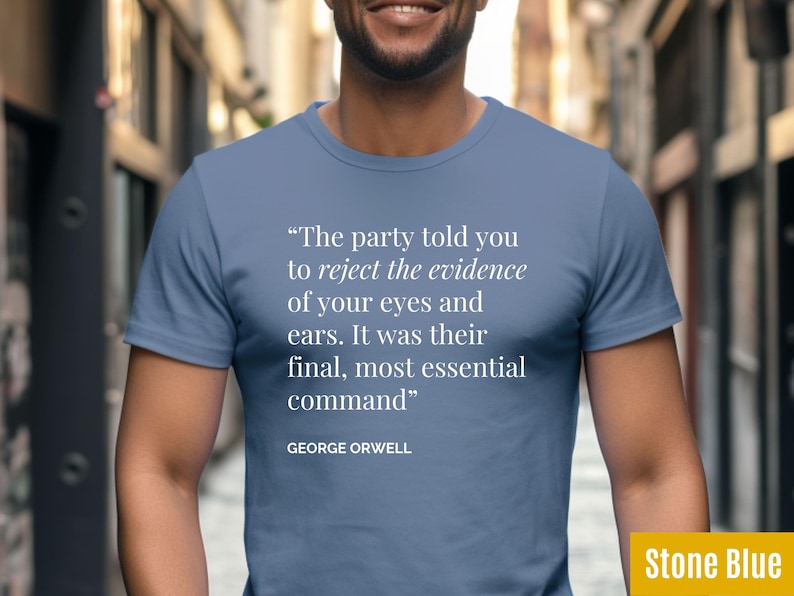 George Orwell Quote T-shirt, 1984, Freedom & Surveillance - Etsy