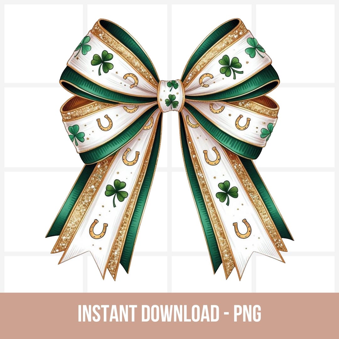 St Patricks Day PNG, St Patricks Day Bow PNG, Bow Png, Lucky Png, St ...