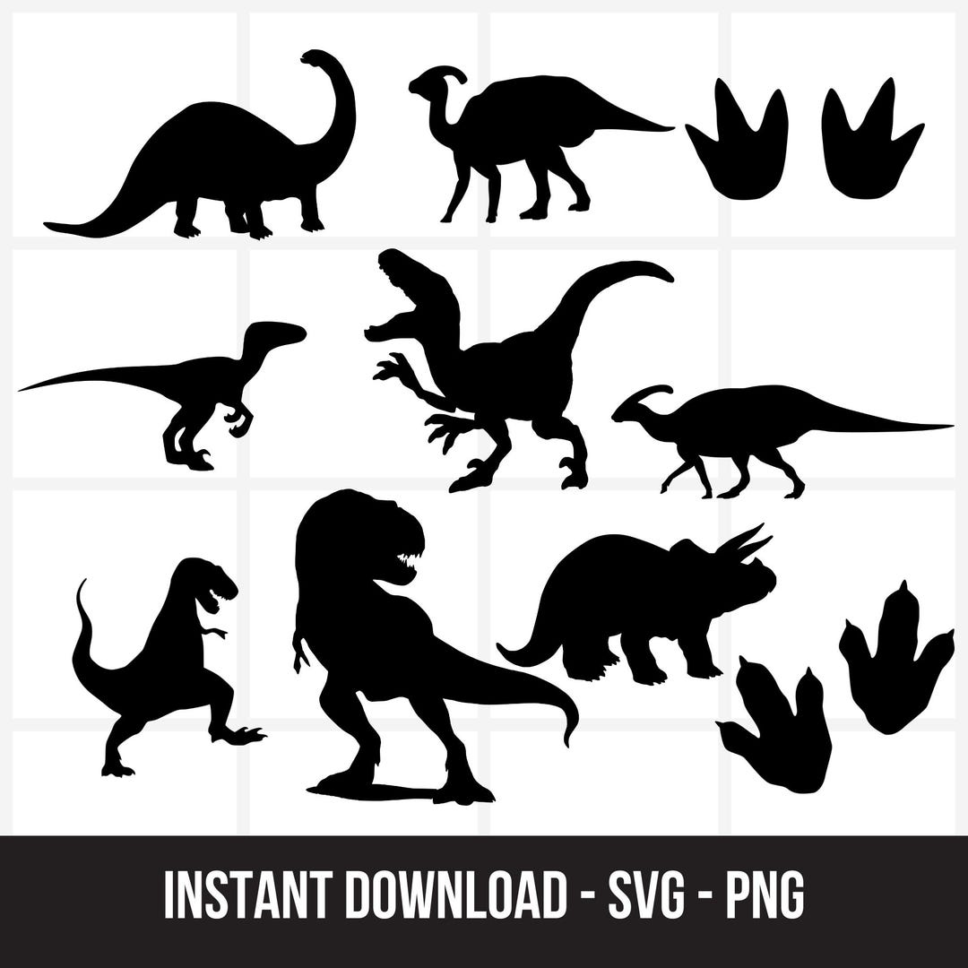 Dinosaur Svg Bundle, Dinosaur Png, Dinosaur Clipart, Dinosaur ...