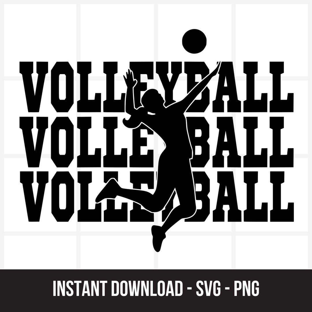 Volleyball SVG, Dynamic Volleyball SVG Design for Cricut, Silhouette ...