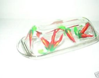 Red Butter Dish - Etsy