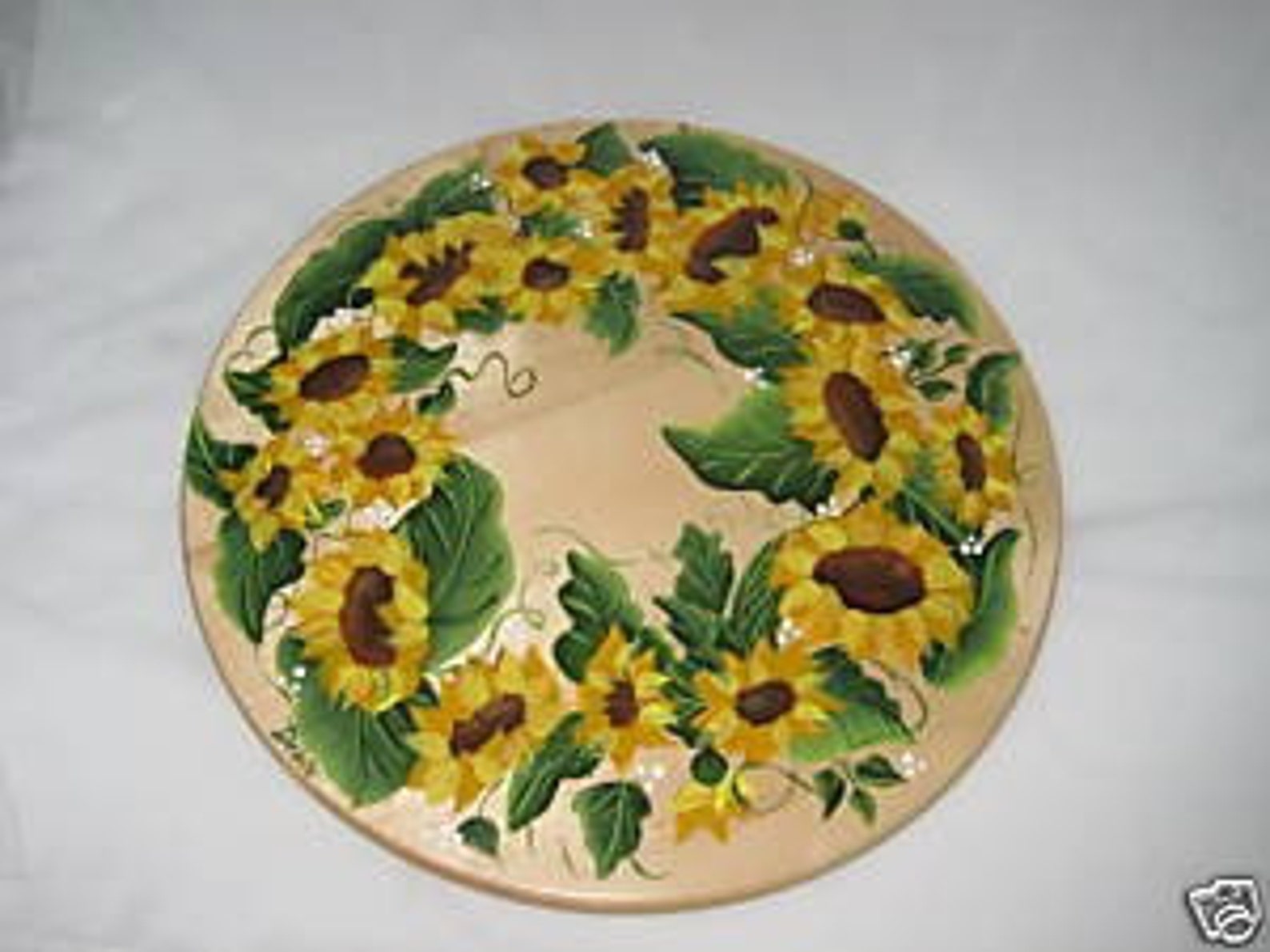 Hand Painted Lazy Susan With Sunflowers - Etsy