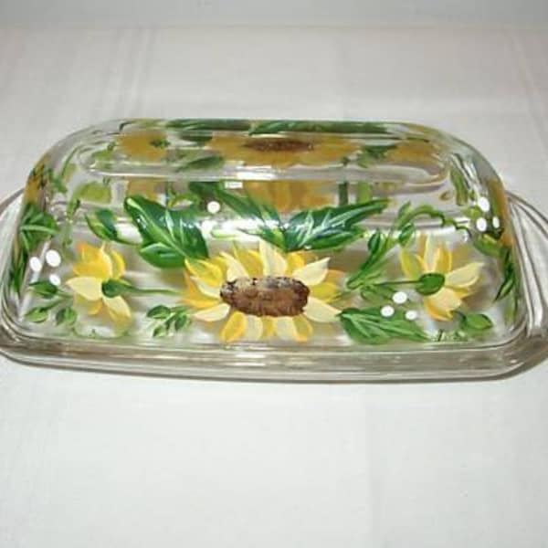 Hand Painted Butter Dish - Etsy